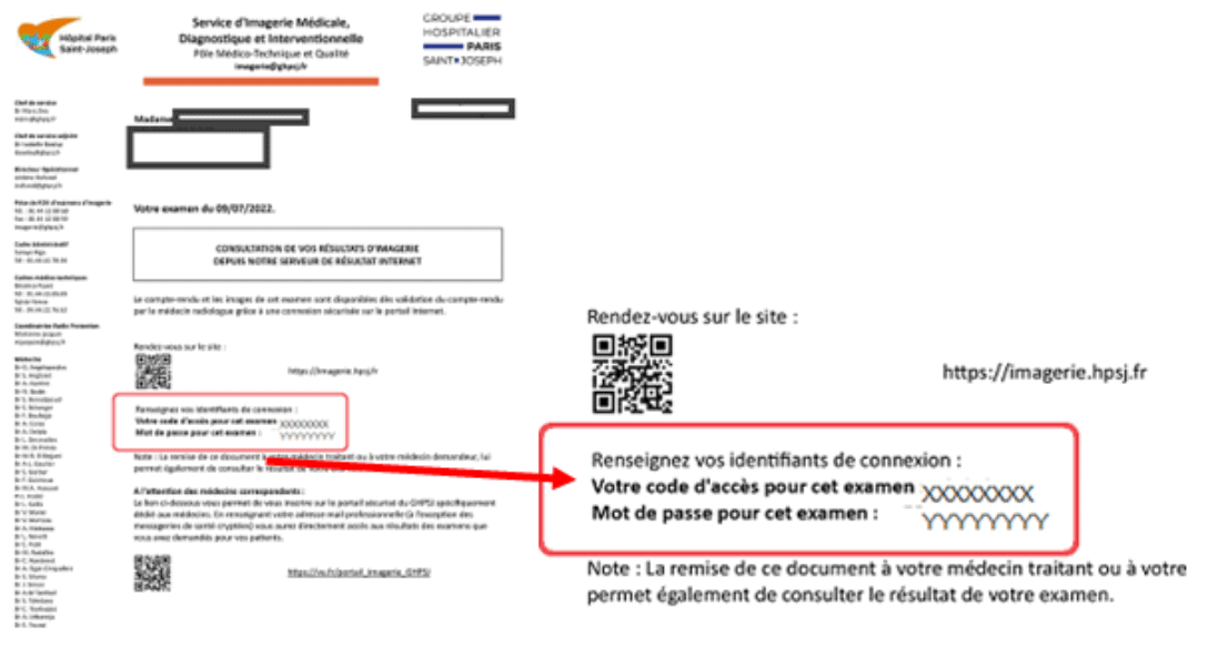 Vos résultats d'imagerie - Hôpital Paris Saint Joseph